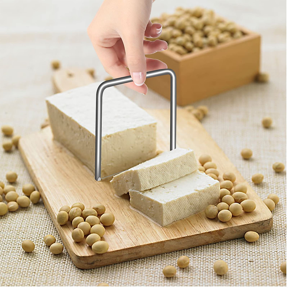 4 Pcs Stainless Steel Cheese Slicer with Wire Cheese Cutter for Kitchen Block Cheese and Butter Slicer Tool (Y Type & U Type)