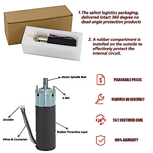 236575 RV in-Wall Slide-Out Motor, RV Slide-Out in-Wall Motor, IG-42 (10mm) Motor Assembly, 300:1 High Torque Gear Ratio Compatible with lippert Schwintek in-Wall Slide System (Three Year Warranty)