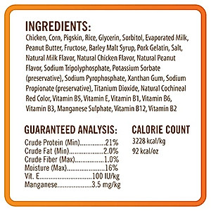 NutriChomps Dog Chews, 5-inch Twists, Easy to Digest, Rawhide-Free Dog Treats, 15 Count, Real Chicken, Peanut Butter and Milk flavors