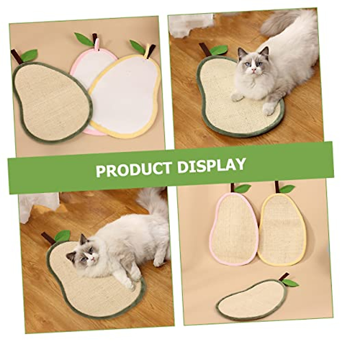 Cat Scratching Post Pets Toys House Toy Cat Sofa Protector Cat Scratcher Mat Natural Sisal Cat Scratcher Kitten Scratching Pad Kitten Scratch Plaything Cat Scratch Plaything Green