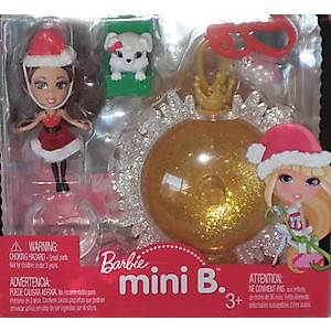 Barbie Mini B with Pet Yellow Christmas Ornament