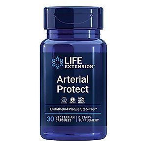 Life Extension Arterial Protect - Gotu Kola and Pycnogenol French Maritime Pine Bark Extracts - Non-GMO, Gluten-Free - 30 Vegetarian Capsules
