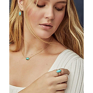 Kendra Scott Elisa Pendant Necklace in 18K Gold Vermeil, Ivory Mother of Pearl Gem, Fine Jewelry for Women