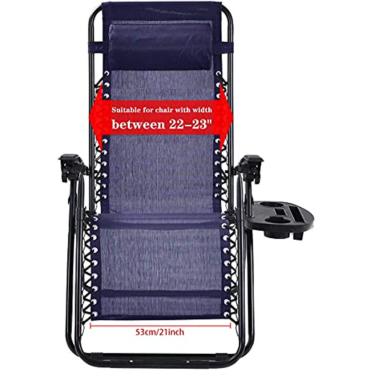 Gravity Chair Replacement Fabric with Bungee Cord Kit, Repair Cloth with Lace for Anti-Gravity Lounge, Mesh Part for Patio Sling Folding Recliner Couch Outdoor Pool Lawn