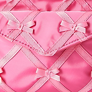 Betsey Johnson Women's Bow-Peep Nylon Mini Backpack, Pink, One Size