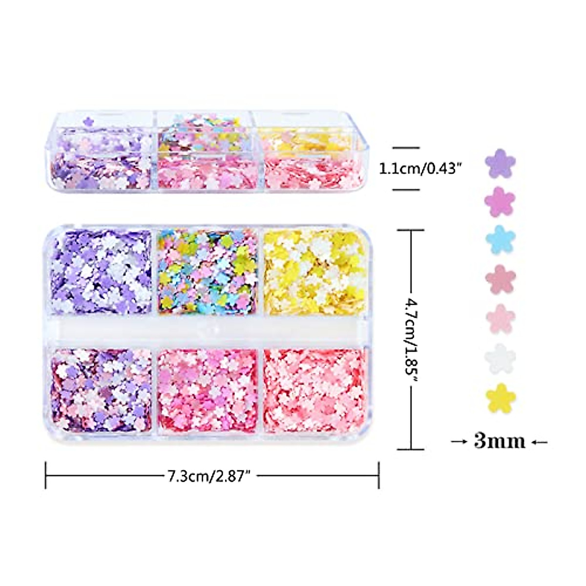 Flowers Glitter Resin Fillings Flakes Sequins Epoxy Resin Mold Fillers for DIY Jewelry Making Nail Art Decors