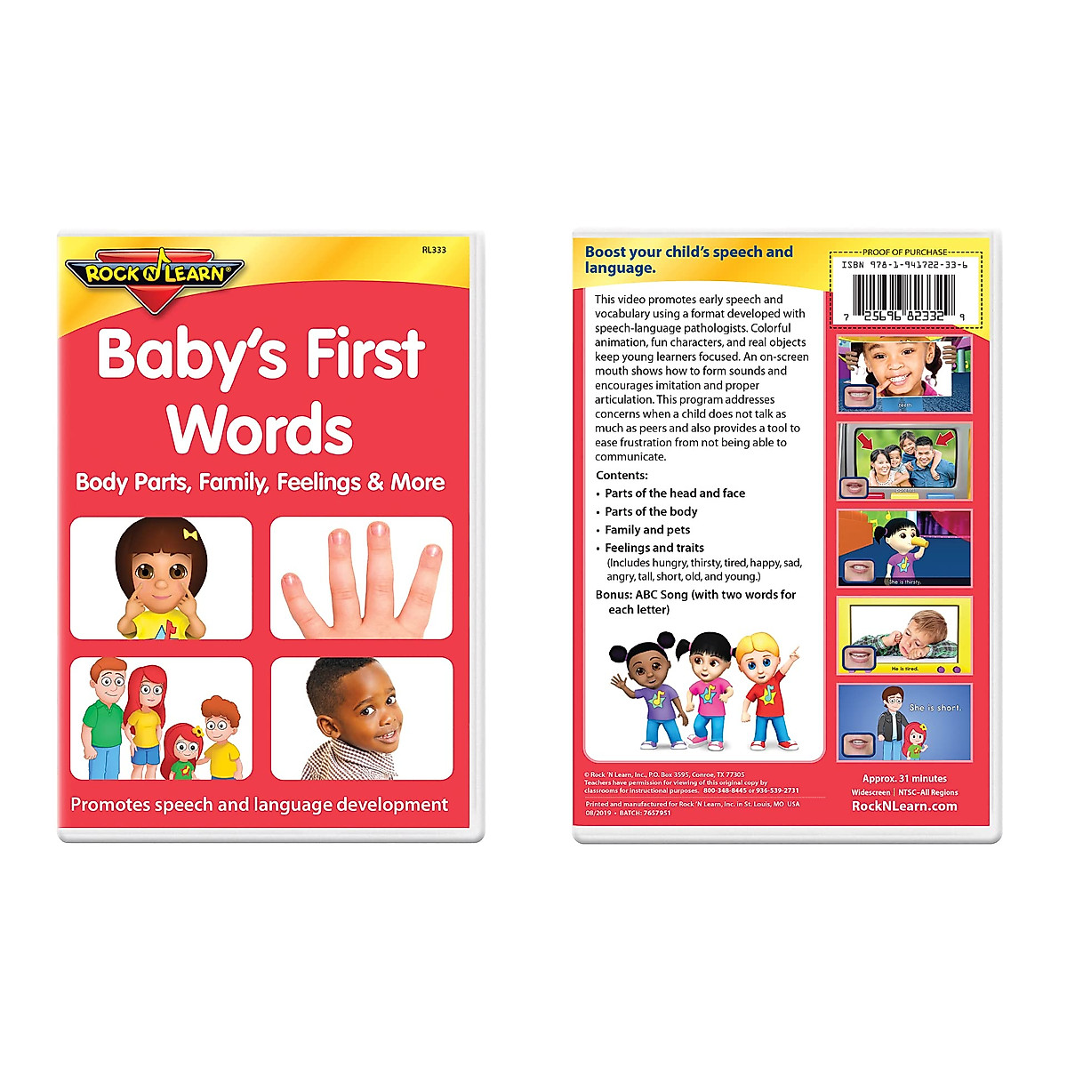 Baby's First Words 2 DVD Set by Rock 'N Learn
