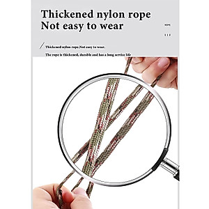 SOPOGER Archery Stringer Recurve Bow Stringer Tool, Longbow Stringer Tool to Install Bow String Easily Archery Bow Stringer for Recurve Bow Accessories (Brown)