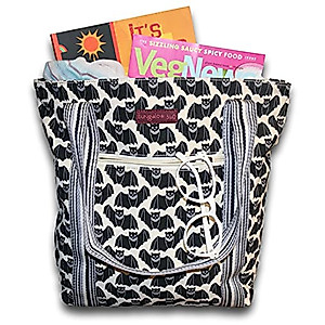 Bungalow 360 Vegan Striped Tote Bag (Bat)