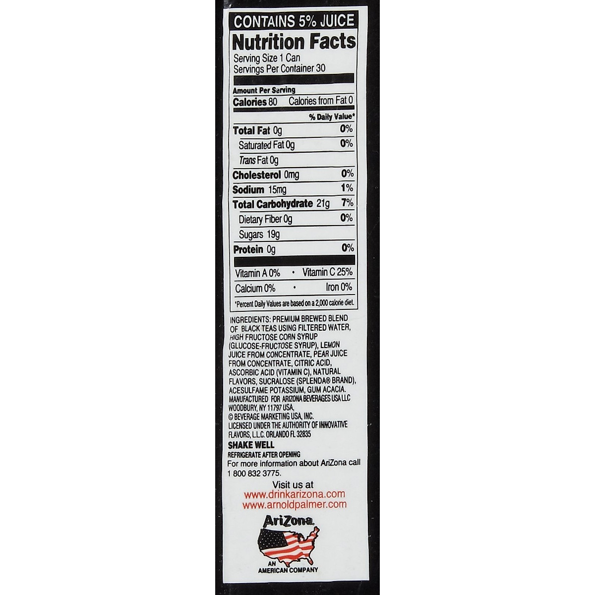 Arnold Palmer Half Ice Tea/Lemonade, 11.5 oz, 30 ct