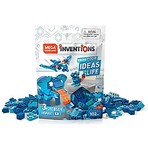 Mega Construx Inventions Blue Brick Building Set