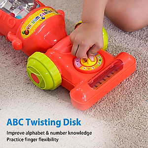 SUPERHIGH Kids Vacuum Cleaner Toy for Toddler, Toy Vacuum with Lights & Sounds Effects, Great 3-6 Year Old Girl Gifts and Boys, Pretend Play for Toddlers