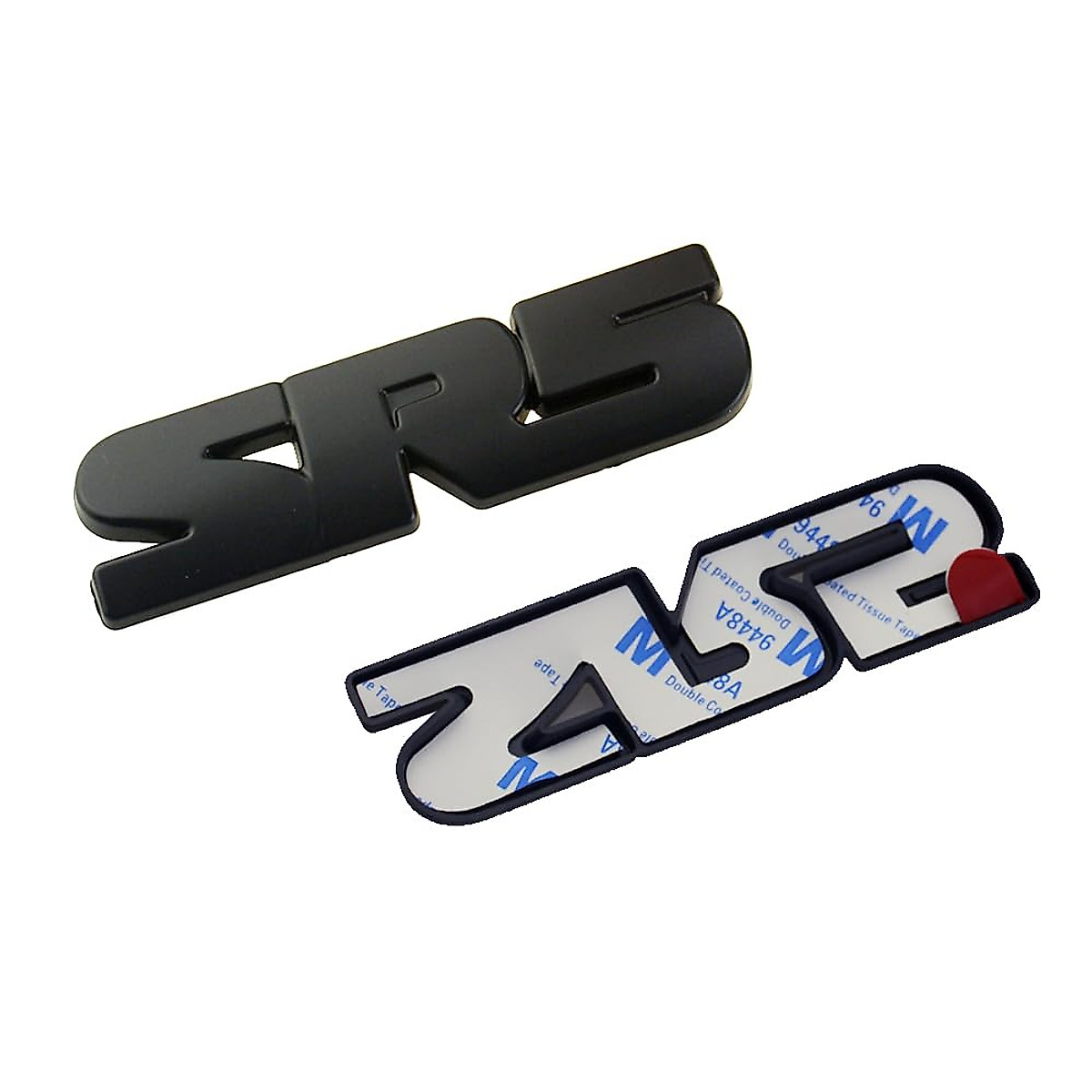 2Pc Blackout SR5 Embelm Overlay Badge Nameplate Sticker Decal Logo (Matte Black)