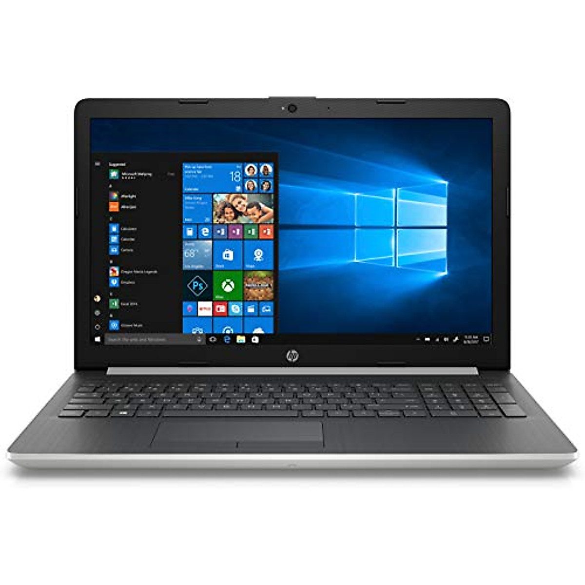 HP 2019 15.6" Touchscreen Laptop PC, Intel Core i5-7200U, 8GB DDR4, 2TB HDD, Intel HD Graphics 620, 802.11AC Wi-Fi, Bluetooth 4.2, DVD, USB 3.1, HDMI 1.4, HD Webcam, Windows 10 Home, Silver