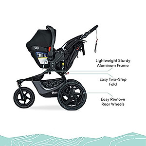 BOB Revolution Flex 3.0 Travel System with B-Safe Gen2 Infant Car Seat Graphite Black