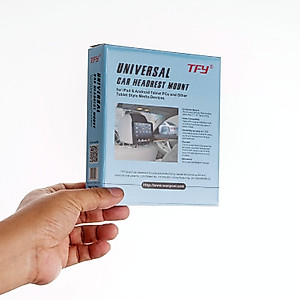 TFY Universal Car Headrest Mount, Fits 7-11 Inch Tablets - iPad, Samsung Galaxy Tab & Note, Adjustable Strap, Detachable, Portable, No Protruding Parts