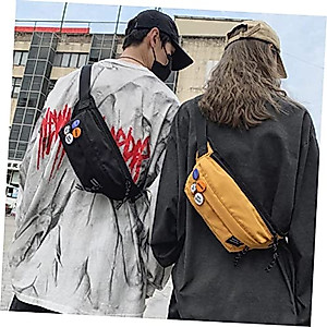 PACKOVE 1Pc Shoulder Bags waist bag for women crossbody bags for women trendy women hip bum bag casual belt bag belt bag for women Casual Bag chest shoulder bag badge man running nylon