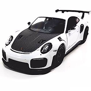 Kinsmart Porsche 911 GT2 RS 2010 Eggshell White Hard Top 1/36 Scale Diecast Car
