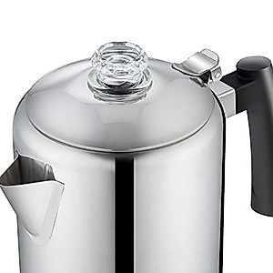 Cook N Home 8-Cup Stainless Steel Stovetop Coffee Percolator Pot Kettle, Tea