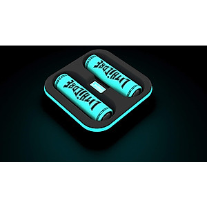 USB 18650 Charger for Rechargeable Battery,Lithicore 2 bay PULSE Smart Universal Charger for AA, AAA, NiMH, NiCd,Li-ion,14650,16340,18350,18490,18500,18650,22650,20700,21700,26500,26650 batteries