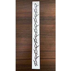 Barbed Wire Temporary Tattoo, Large Barb Wire Tattoo Pamela Anderson Costume Black Fake Tattoos for Halloween Men Women Guys Body Art, 9-Sheet