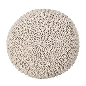 Christopher Knight Home 313877 Pouf, Beige