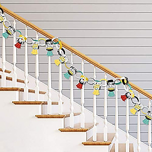 Big Dot of Happiness NYC Cityscape - 90 Chain Links and 30 Paper Tassels Decoration Kit - New York City Party Paper Chains Garland - 21 feet