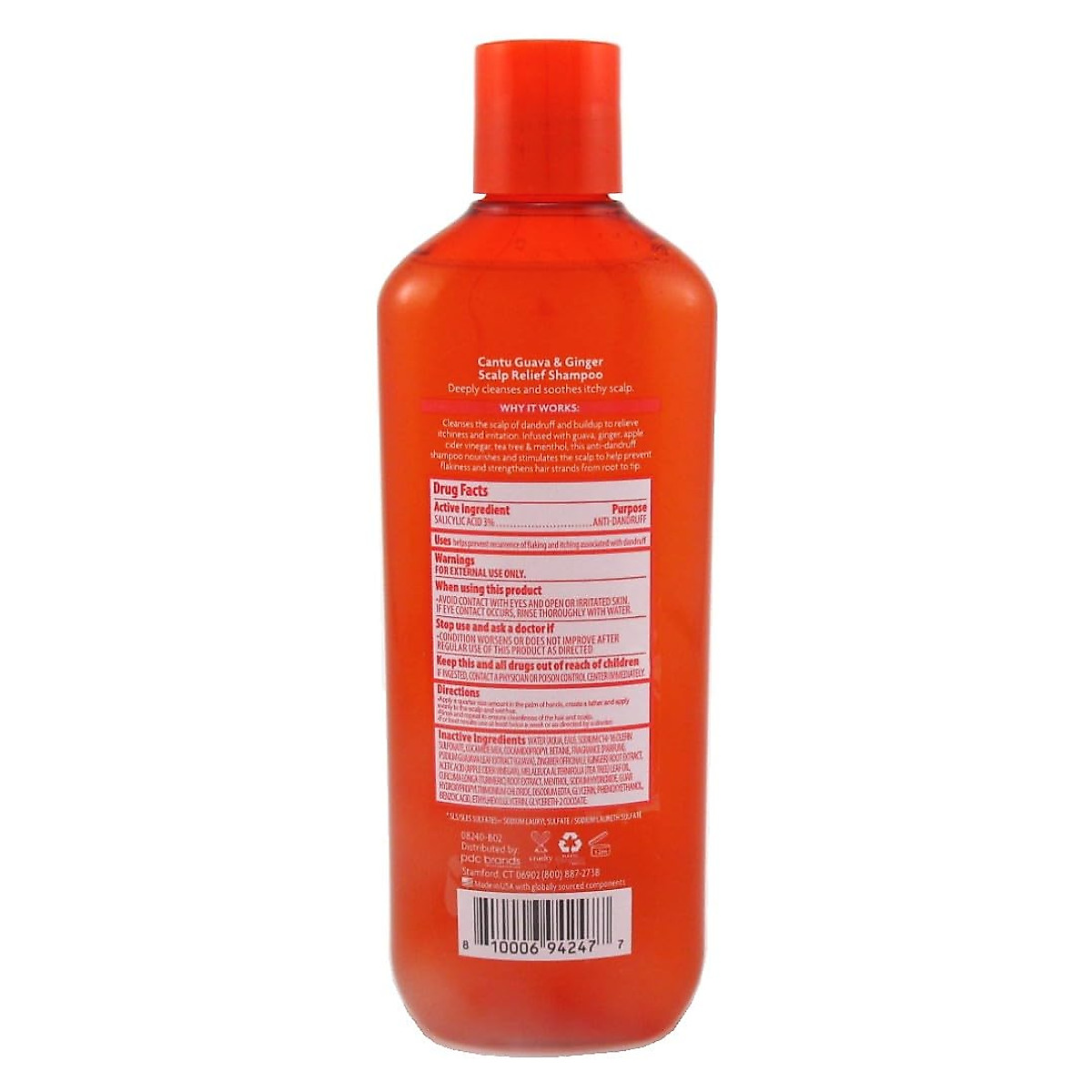 Cantu Guava Shampoo Scalp Relief 13.5 Ounce (400ml) (Pack of 2)