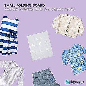 Laundry Folding Boards for Clothing & Garments Set of 3 / For Adults & Kids/Perfect for T-Shirts, Dress Shirts & Sweaters/Folding Helper Tool in Small, Medium & Large/For Travel, Home or Retail