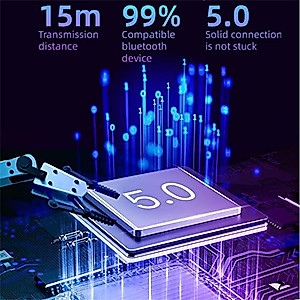 Bones-Conduction Wireless Headphone - TWS-Headphones with LED Digital Display Breathing Light Touch-Control - Hi-Fi Earphones Earbuds Headset for Game/Sport