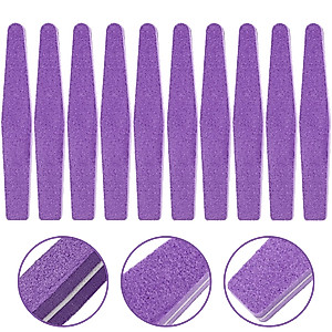 COHEALI 10pcs Nail Polish Pedicure Nail Files Nail Supplies Nail Tools Nail Care Nail Trimming File Finger Nail Files for Men Purple High Elastic Sponge Foot Man Polishing File