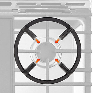 HRepair Cast Iron Wok Support Ring 9Inch Universal Non Slip Wok Rack Stand Fits Kitchen Samsung Ge Frigidaire Whirlpool Kitchenaid Lg Kenmore Gas Stove