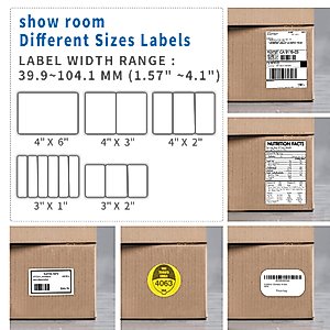 Bluetooth Thermal Shipping Label Printer - Wireless 4x6 Label Maker for packages, Compatible with iPhone and PC, Phone, USB for MAC, Works with Ebay, Amazon, Shopify, Etsy, UPS, USPS Barcode, Upgrade
