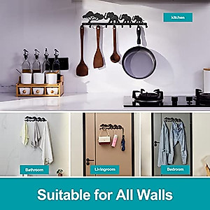 Autoly, Coat Rack Wall Mount Door Hanger Hook is Installed Against The Wall, and Coat Hanger Wall can Tidy up The Room. Coat Hooks Wall mounted9 Hooks 2 Pieces