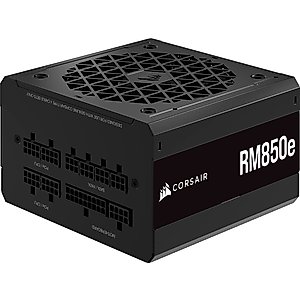 Corsair RM850e (2023) Fully Modular Low-Noise Power Supply - ATX 3.0 & PCIe 5.0 Compliant - 105°C-Rated Capacitors - 80 Plus Gold Efficiency - Modern Standby Support - Black