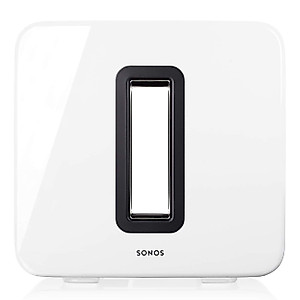 Sonos Sub – Wireless Subwoofer that adds bass to your home theater and your music. (White) (Renewed)