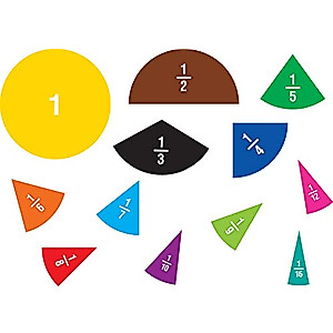 Teacher Created Resources Fraction Circles Magnetic Accents (77244)