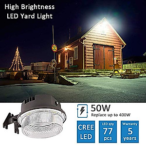 SZGMJIA 1pk Dusk to Dawn 70w LED Barn Light and 2pk Dusk to Dawn 50w LED Barn Lights
