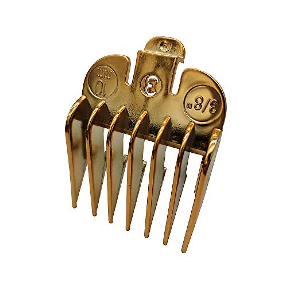 Professional Hair Clipper Guards Guides Gold Color Coded Cutting Guides #3170-400- 1/8” to 1 fits for most of W Clippers (Gold)