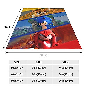 Voqacvui Cartoon Blanket Personalized Print Throw Blanket Cozy Soft Blanket to Provide Warm, 40"X50"