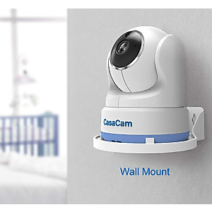 CasaCam BC200 Digital Wireless HD Pan & Tilt Baby Camera, Add-on Camera BM200, Two-Way Audio, Night Vision, Temperature Monitoring, Night Light and Lullabies