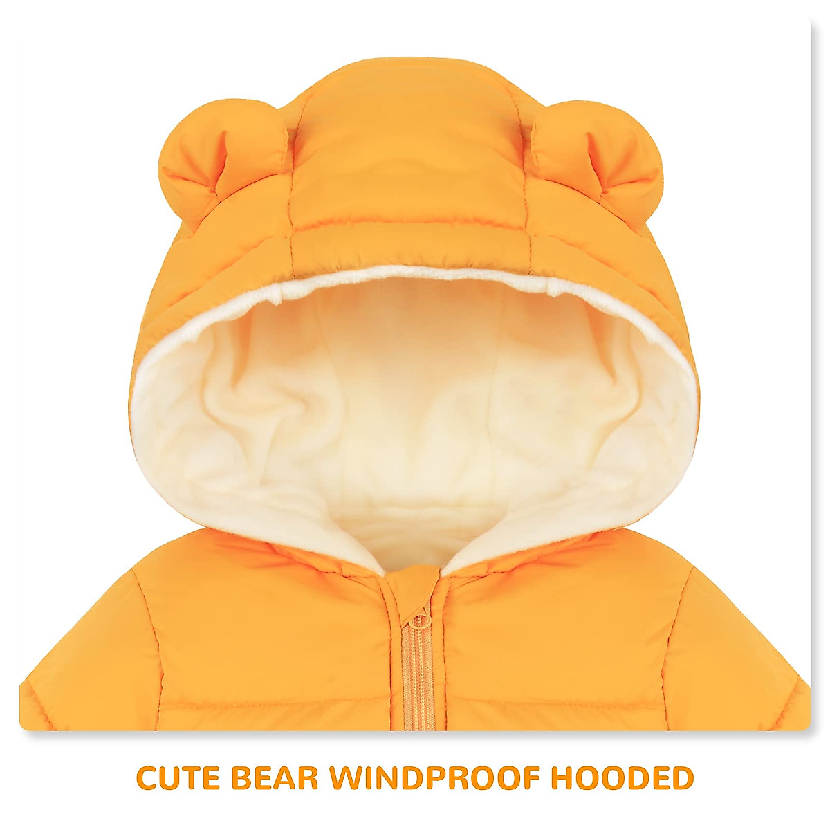 Fumdonnie Baby Boy Snow Wear Infant Girl Winter Clothes Newborn Snowsuit Jacket 0-6 Months