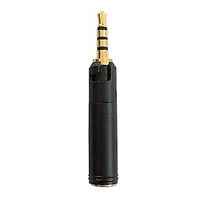 KOKKIA Tiny Versatile 2.5mm Male to 3.5mm Female Adapter with Lock/Unlock Feature : Extremely Versatile for Attachment to headsets/Devices with 2.5mm Audio Port.