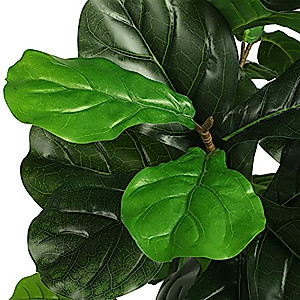VIAGDO Artificial Fiddle Leaf Fig Tree 6ft Tall 86 Decorative Faux Fiddle Leaves Fake Fig Silk Tree in Pot Artificial Tree for Home Office Living Room Bathroom Corner Decor Indoor