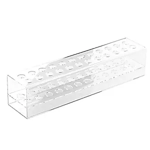 24 Hole Clear Acrylic Brush Display Pen Stand Holder Pen Organizer for Colored Pencils Paint Brushes Makeups Cosmetic Brush