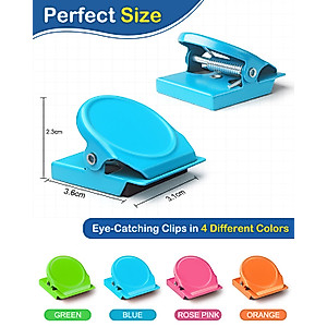 Magnetic Clips, 24 Pieces Magnetic Metal Clips, Fridge Magnet Refrigerator Whiteboard Wall Fridge Magnetic Memo Note Clips Magnets Metal Clip