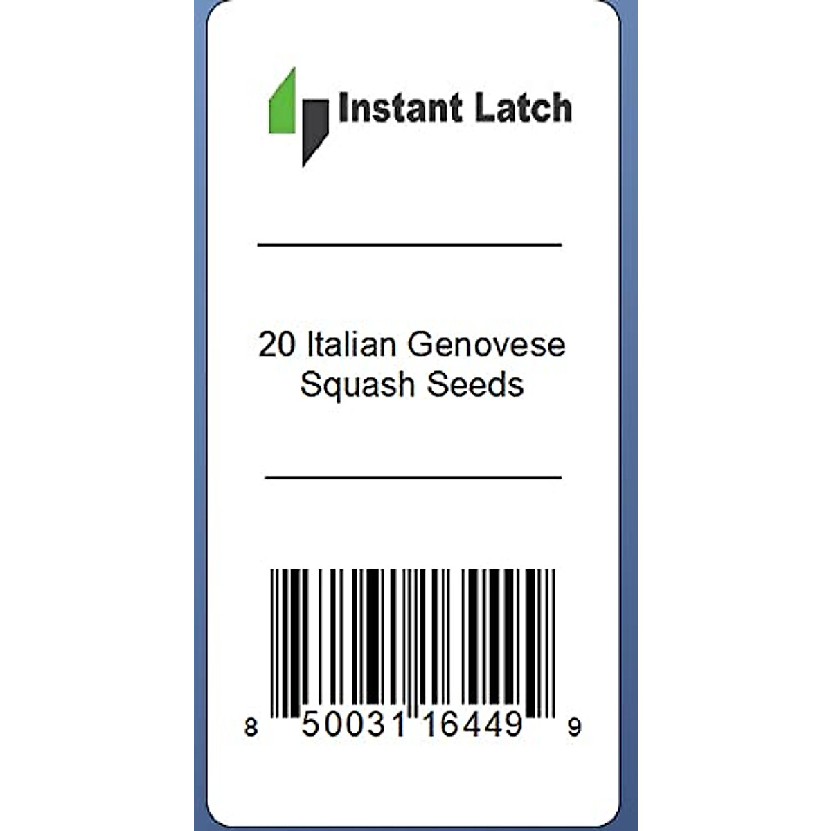 Instant Latch 20 Italian Genovese Squash | Non-GMO | Heirloom | Fresh Garden Seeds
