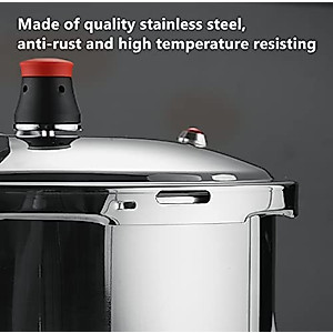 12 Quart Pressure Cooker, 11.6 PSI Thickened Stainless Steel Pressure Canner w/Spring Valve Safeguard Devices for Stewing, Steaming, Canning