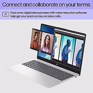 HP 15 Laptop, FHD Display, AMD Ryzen 3 7320U, 8 GB RAM, 256 GB SSD, AMD Radeon Graphics, Windows 11 Home in S Mode, 15-fc0010nr (2023), Silver