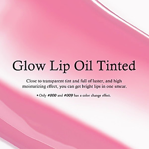 KYDA Hydrating Lip Glow Oil, Moisturizing Lip Oil Glossy Transparent Plumping Lip Gloss, Tinted Lip Oil for Lip Care and Dry Lips-Natural Pink
